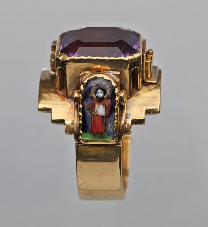Arts and Crafts Ecclesiastical Ring at 1stDibs | ecclesiastical ring ...