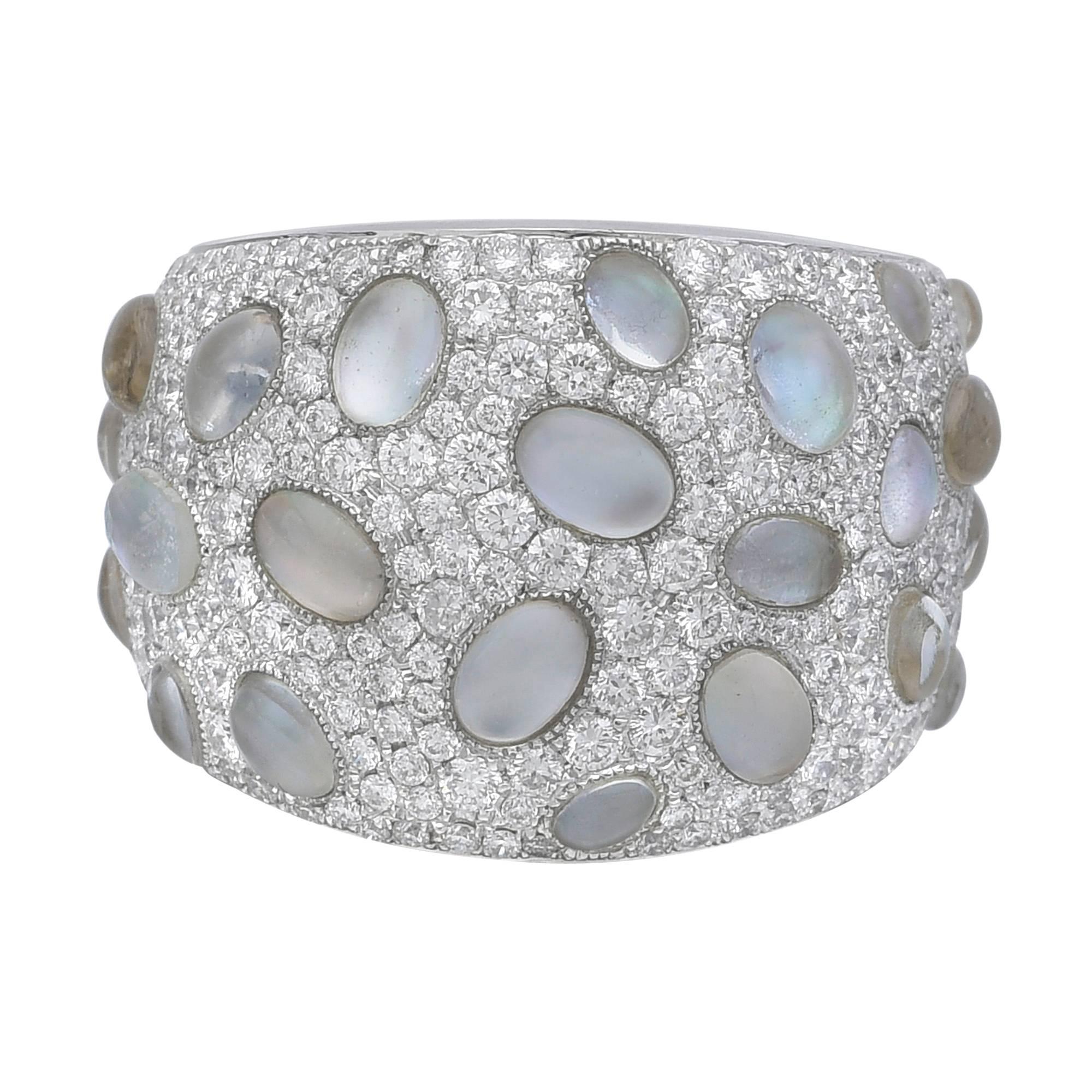 Ivanka Trump Rock Crystal Diamond Bubble Band Ring at 1stDibs