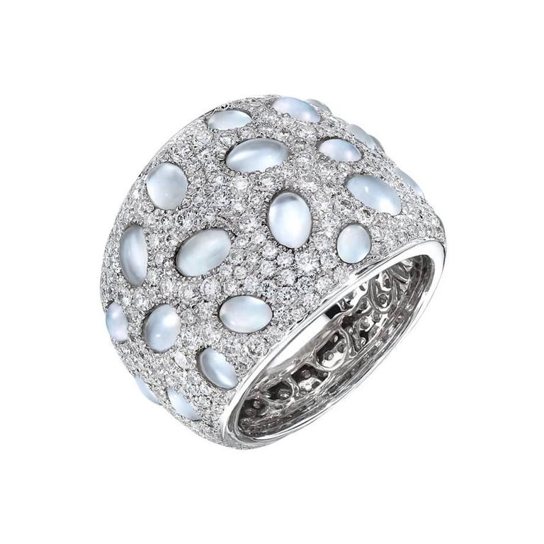 Ivanka Trump Rock Crystal Diamond Bubble Band Ring at 1stDibs