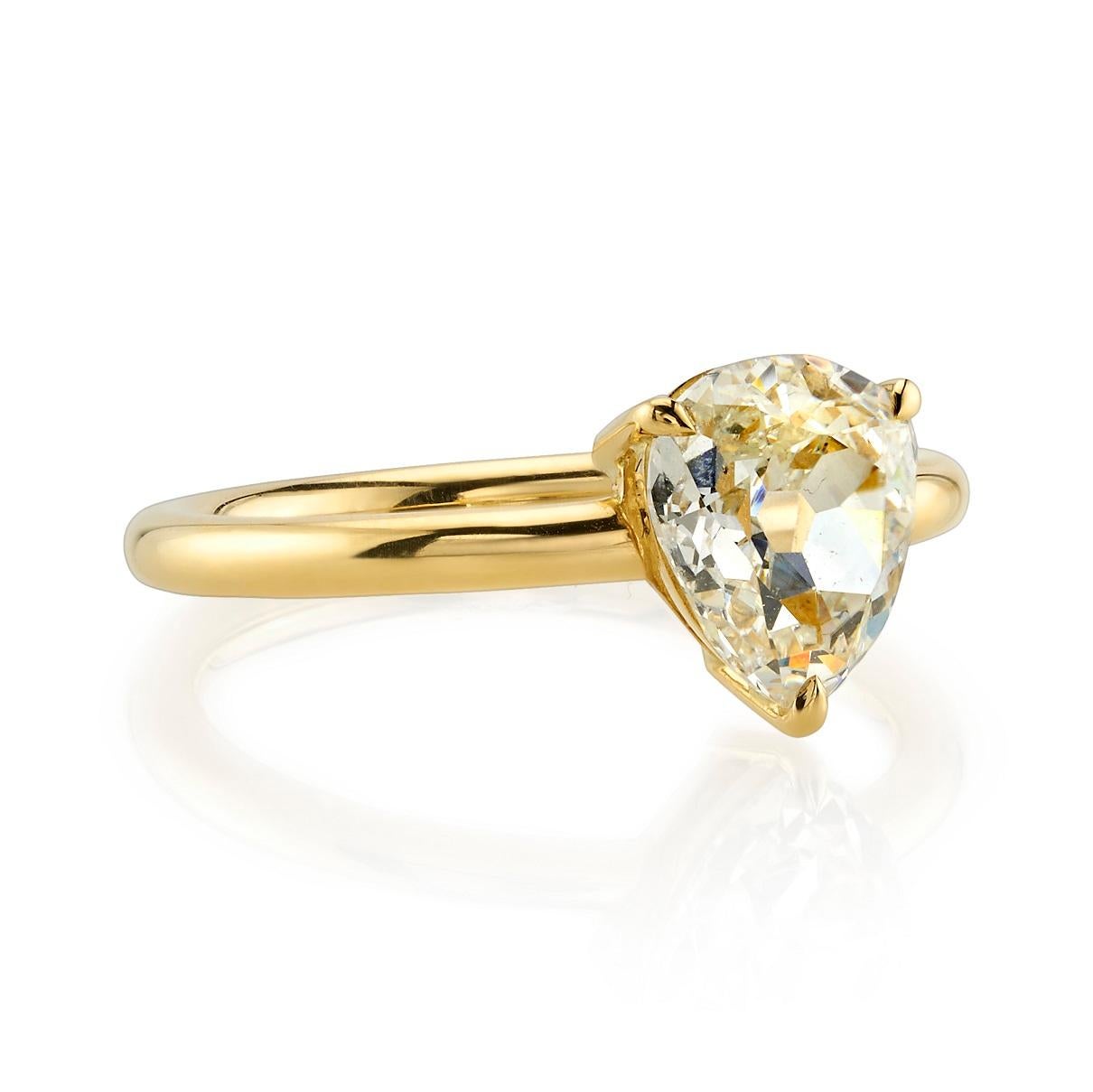 Vintage Pear Shape Engagement Ring at 1stDibs