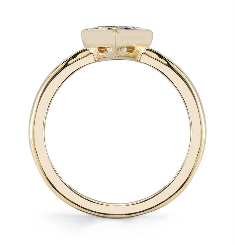 Yellow Gold Lozenge Cut Diamond Ring at 1stDibs | lozenge diamond ring ...