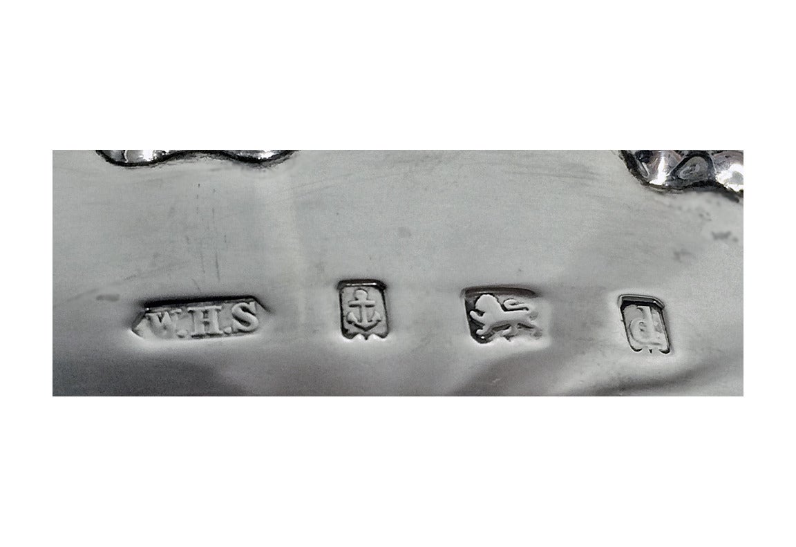 English William Henry Sparrow Sterling Silver Punch Bowl at 1stDibs