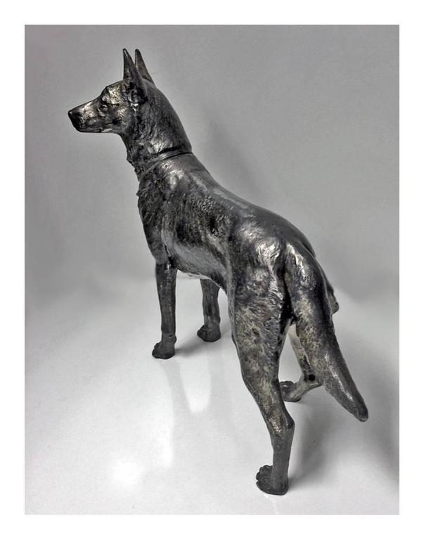 1900 WMF Silver Plate Alsatian German Shepherd Dog at 1stDibs | german ...