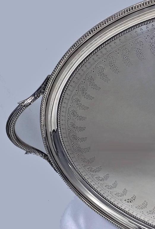 Antique English Silver Tea and Coffee Service and Tray 141ozs at 1stDibs