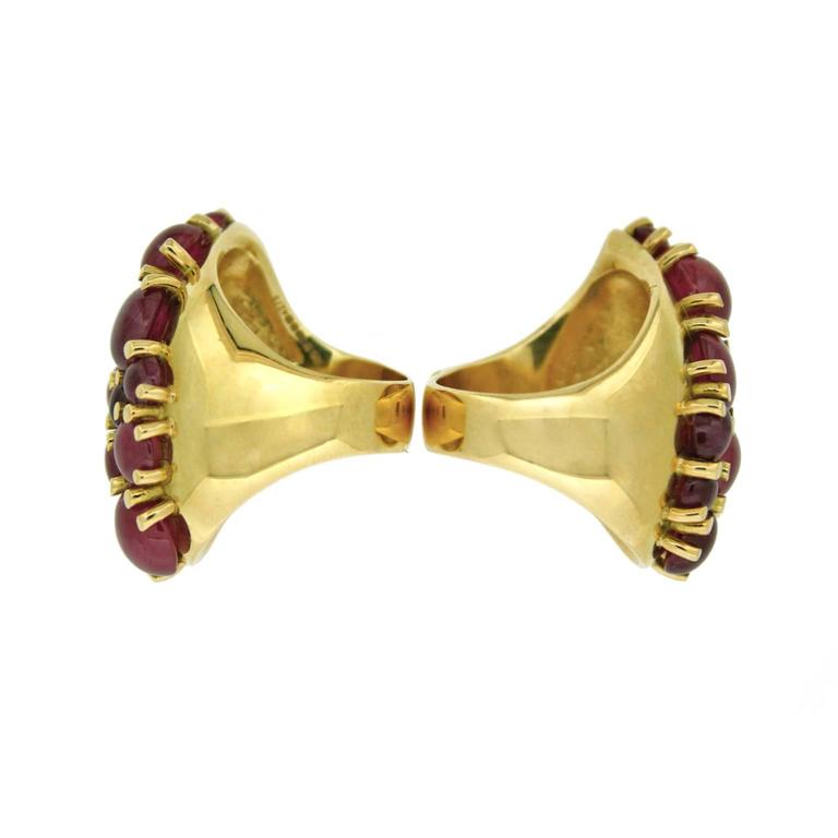 Ruby Gold Broken Heart Ring For Sale at 1stDibs