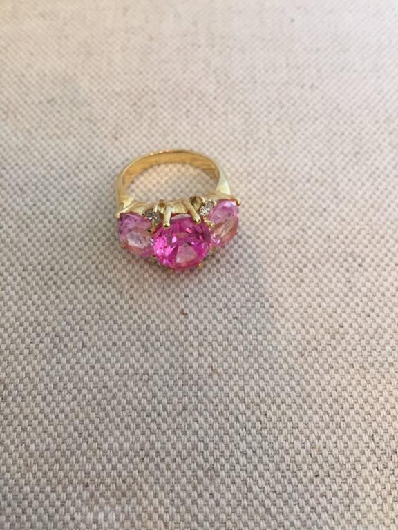 Medium GUM DROP™ Ring with Pink Topaz and Diamonds For Sale at 1stDibs