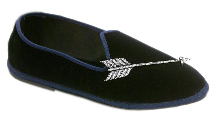 Antique Diamond Arrow Brooch on Venetian Furlane For Sale at 1stDibs ...