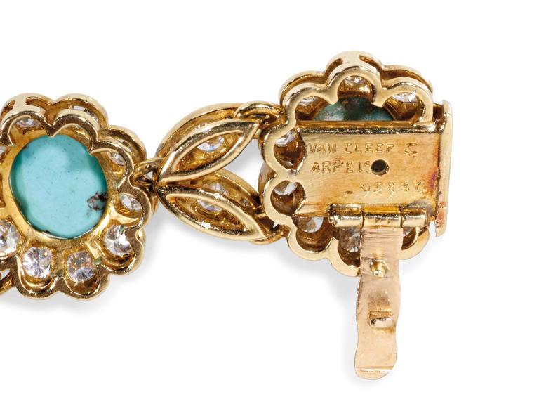 Iconic Van Cleef and Arpels Turquoise Diamond Set at 1stDibs