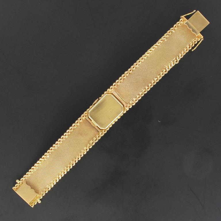 Flamor Ladies Yellow Gold Manual Wind Wristwatch For Sale at 1stDibs ...