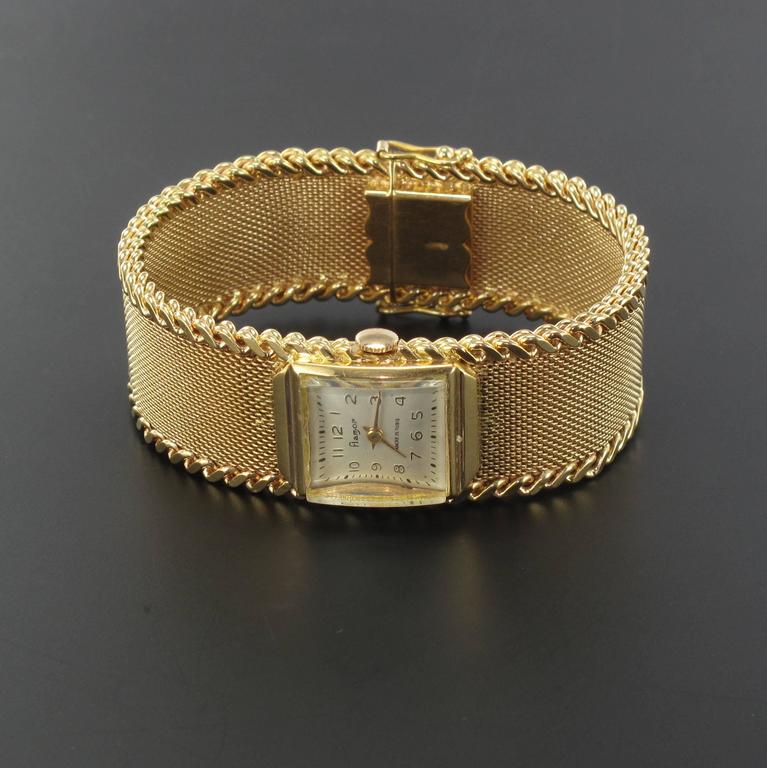 Flamor Ladies Yellow Gold Manual Wind Wristwatch For Sale at 1stDibs ...