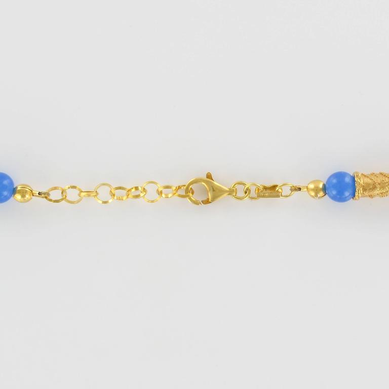 Marcello Fontana Etruscan Style Vermeil Silver Yellow Gold Necklace at ...