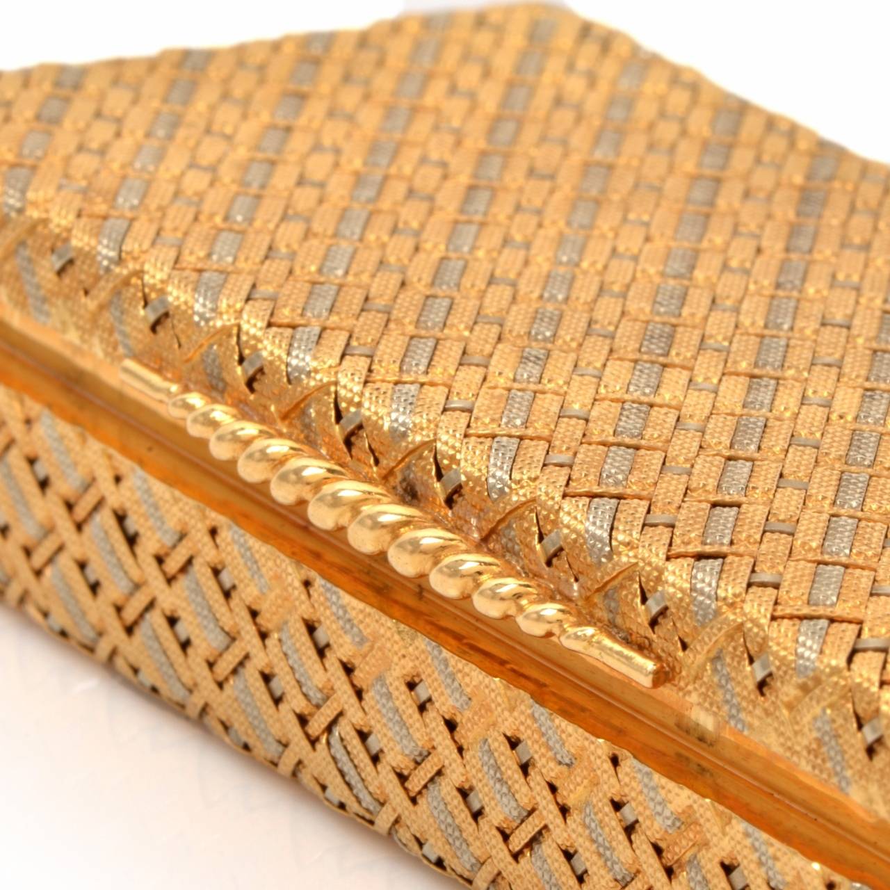 Van Cleef and Arpels Textured Gold Box For Sale at 1stdibs