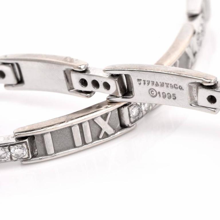 Tiffany and Co. Atlas Collection Diamond Gold Link Bracelet at 1stDibs ...