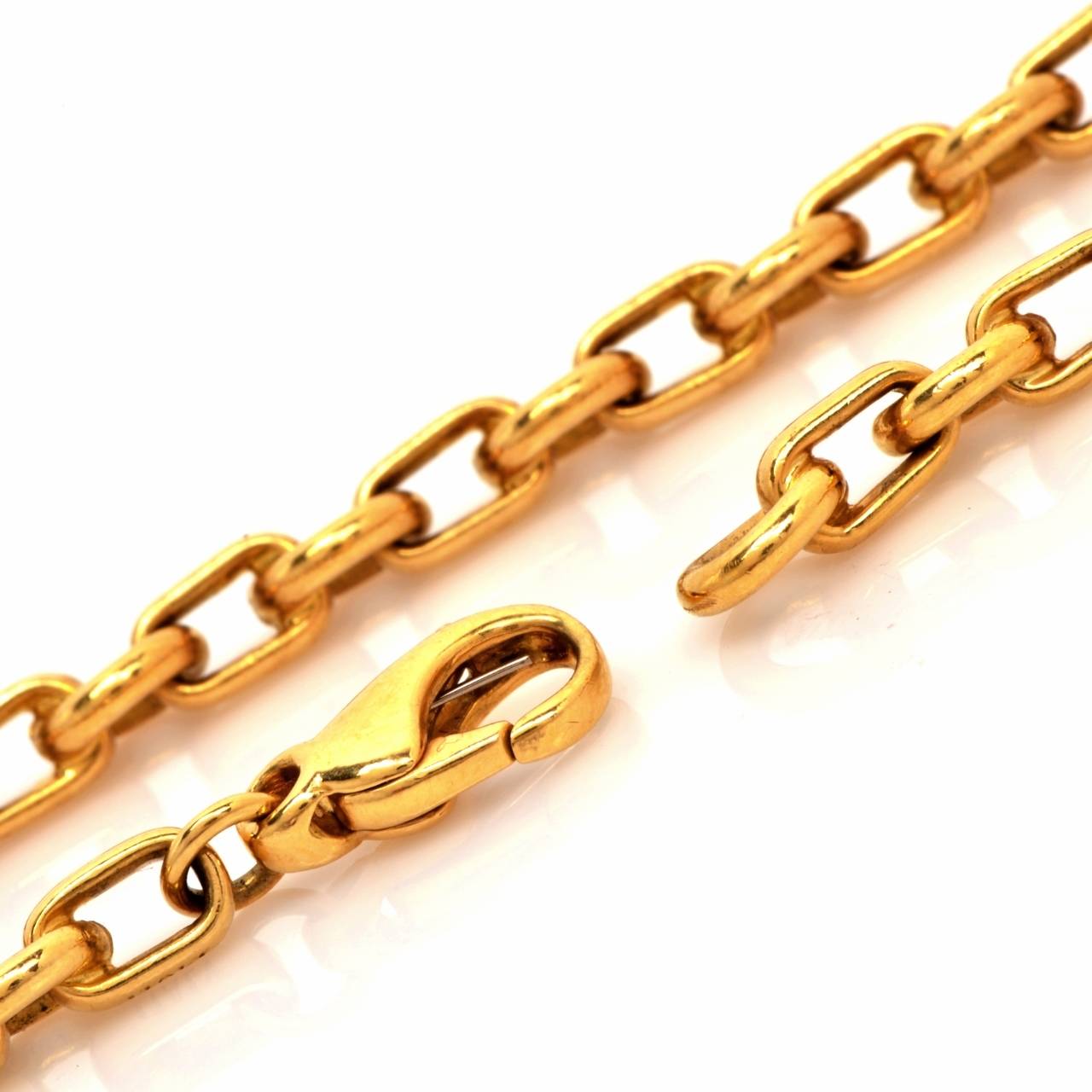Tiffany and Co. Yellow Gold Chain Necklace at 1stDibs