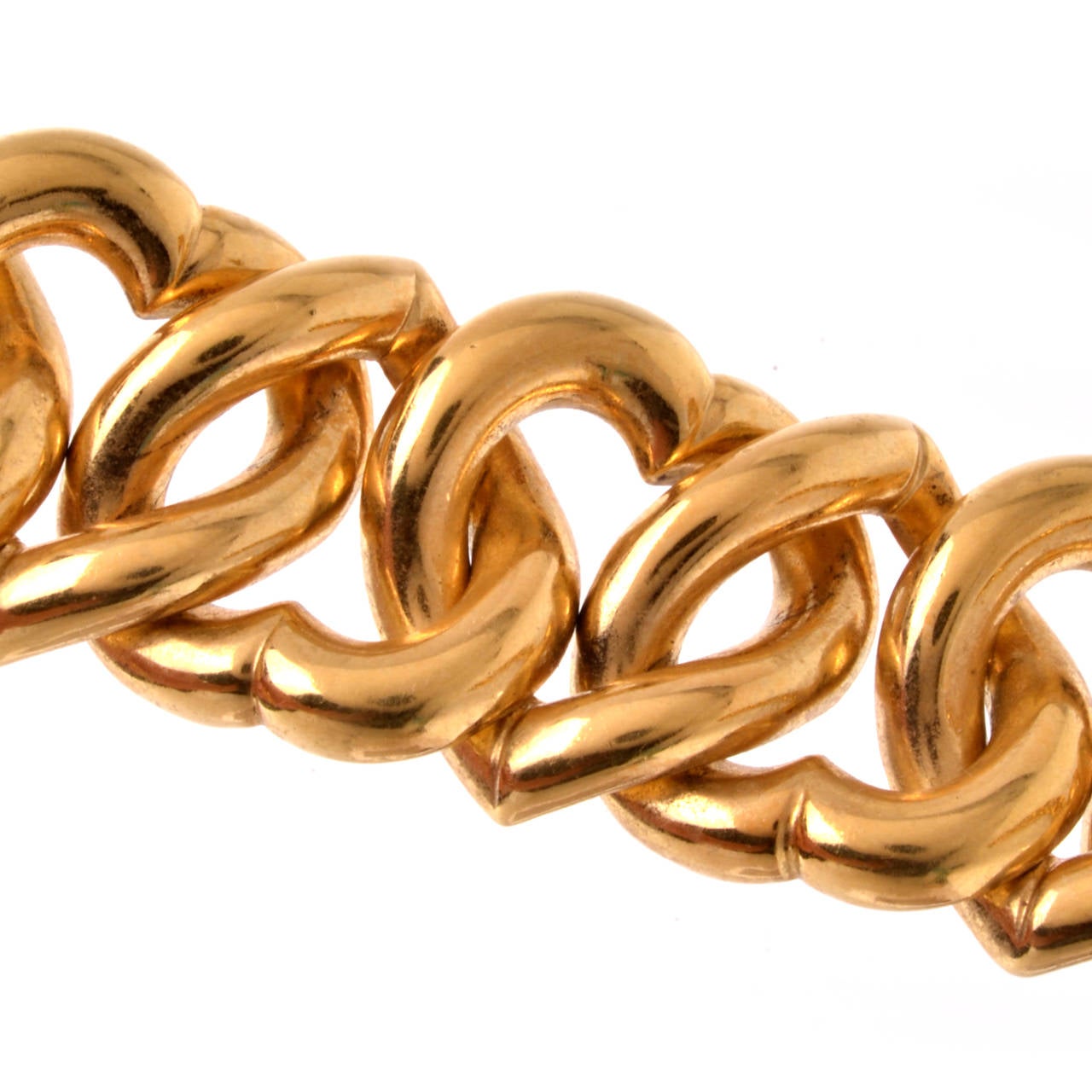 Mayor's Heart-Shaped Gold Link Necklace at 1stDibs | mayor necklace