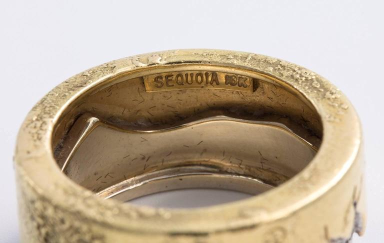 Abstract Gold and Diamond Ring For Sale at 1stDibs | abstract gold ring