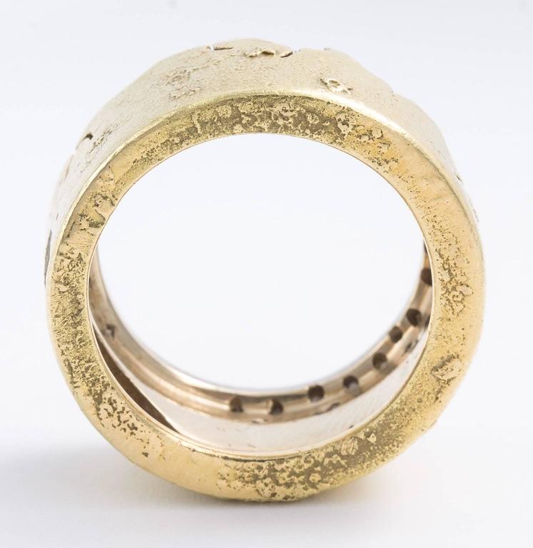 Abstract Gold and Diamond Ring For Sale at 1stDibs | abstract gold ring