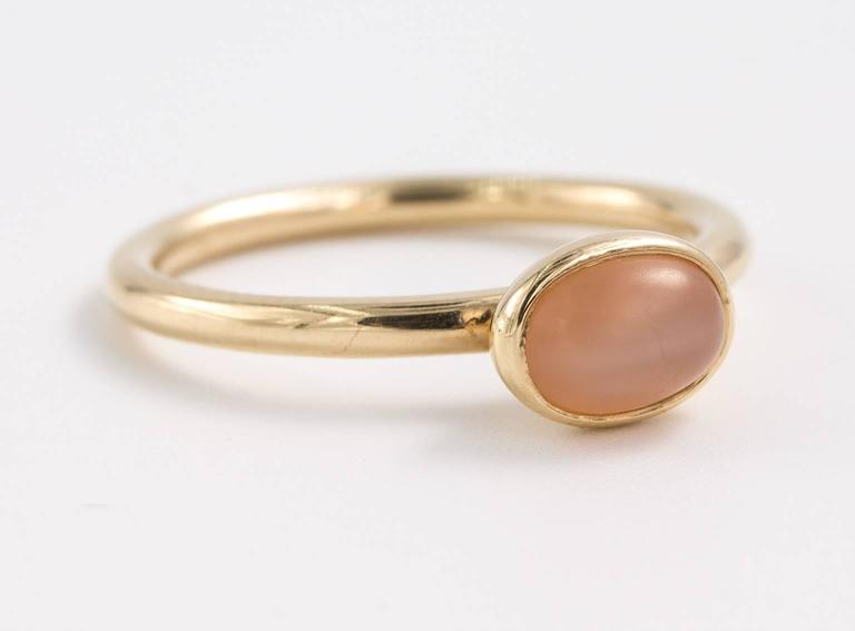 14 Karat Rose Quartz Pandora Ring at 1stDibs | rose quartz ring pandora ...