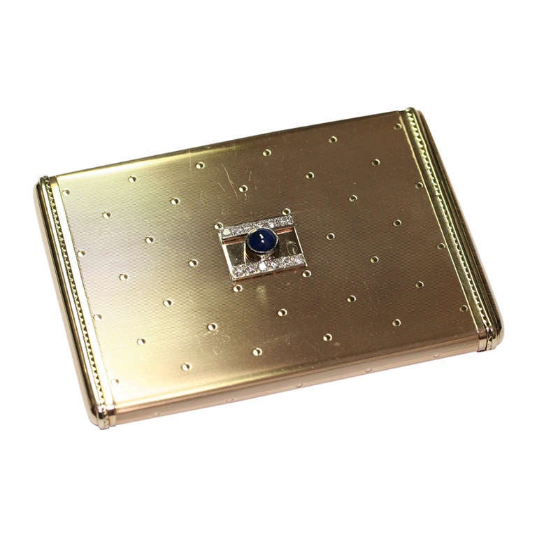 Cartier 1930 Business Card Box Yellow Gold at 1stDibs