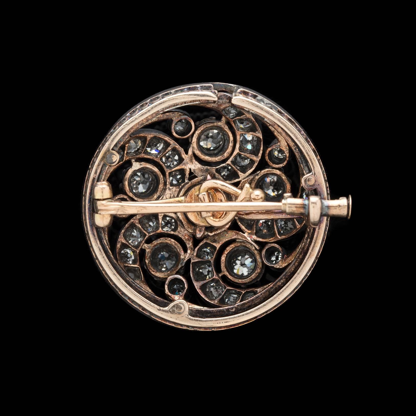 Antique Diamond Swirl Pin For Sale at 1stDibs | wayne diamond, antique ...