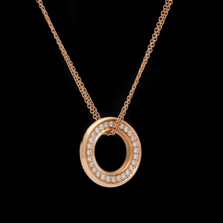 Boodles of London Medium Roulette Diamond gold Pendant Necklace at ...