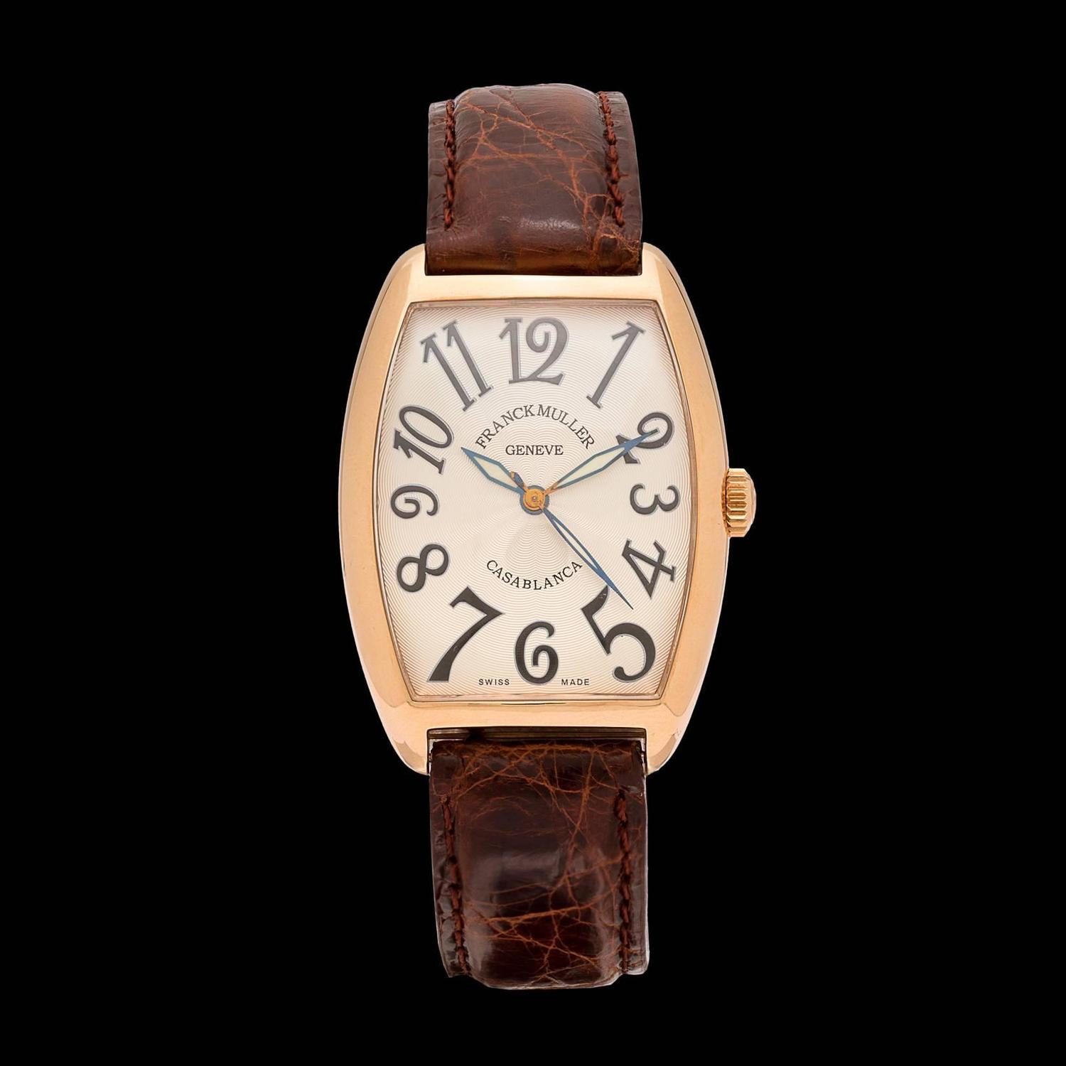 Franck Muller rose gold Casablanca automatic Wristwatch Ref 2852 at 1stdibs