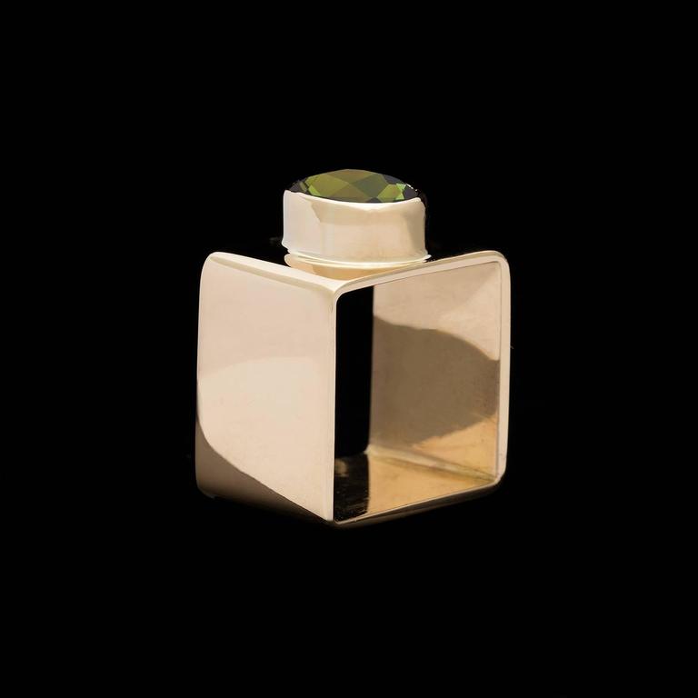 Cartier Dinh Van Modern Tourmaline Square Ring, circa 1970s at 1stDibs ...