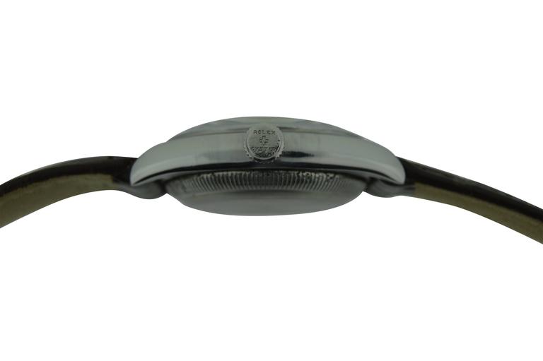 Rolex Stainless Steel Oyster Perpetual Bubble Back Wristwatch Ref 2764 ...