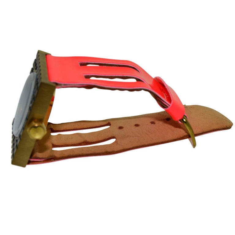 Sibon Gilt Bronze Prototype Manual Wind Watch, circa 1970 or 80's One ...