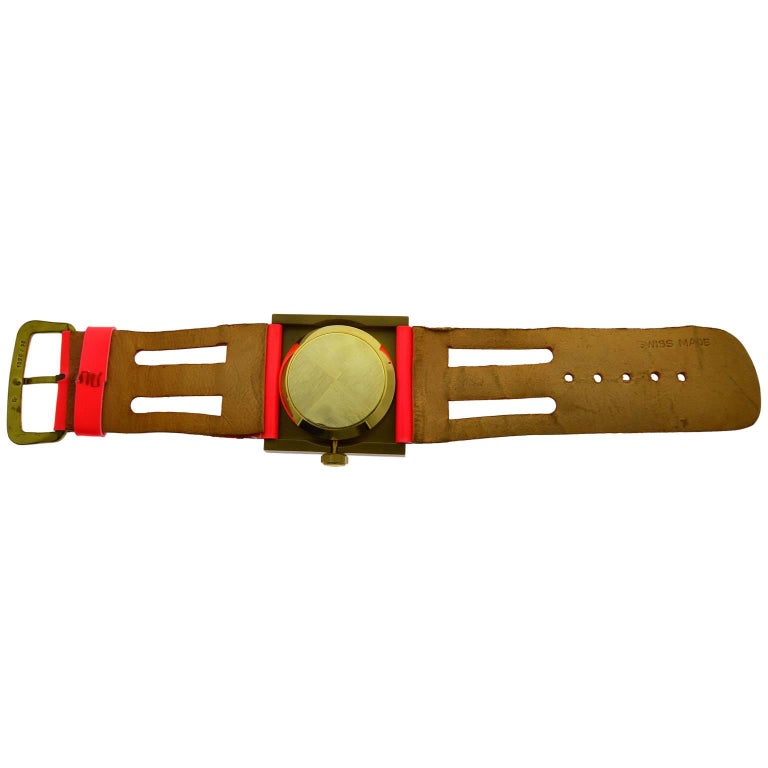 Sibon Gilt Bronze Prototype Manual Wind Watch, circa 1970 or 80's One ...
