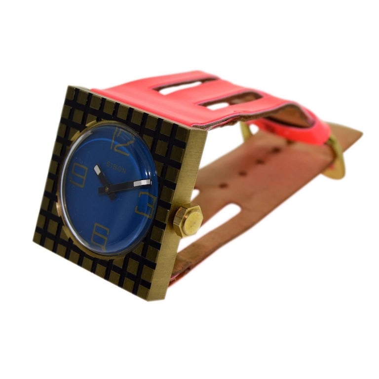 Sibon Gilt Bronze Prototype Manual Wind Watch, circa 1970 or 80's One ...