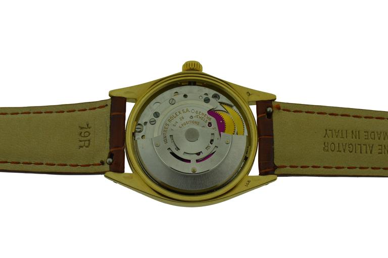 Rolex Yellow Gold Zephyr Automatic Watch, circa 1984 For Sale at 1stdibs