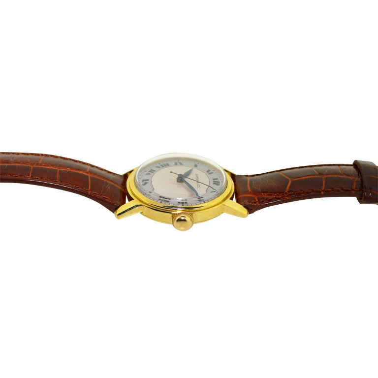 Shreve and Co. Yellow Gold Angelus Screw Back Manual Watch, circa 1950s ...