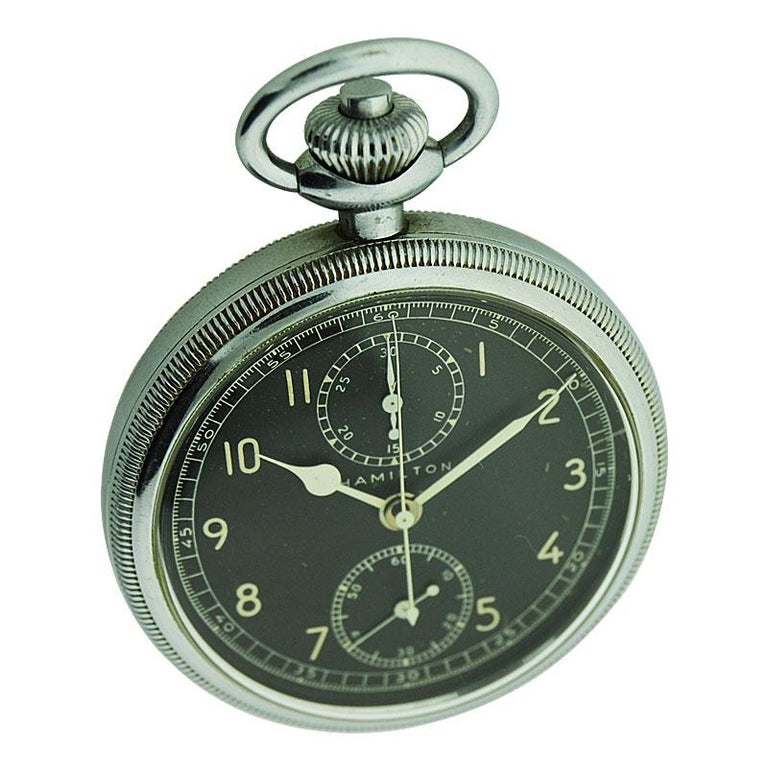 Hamilton WWII Military Timer circa 1940s with Original Dial at 1stDibs
