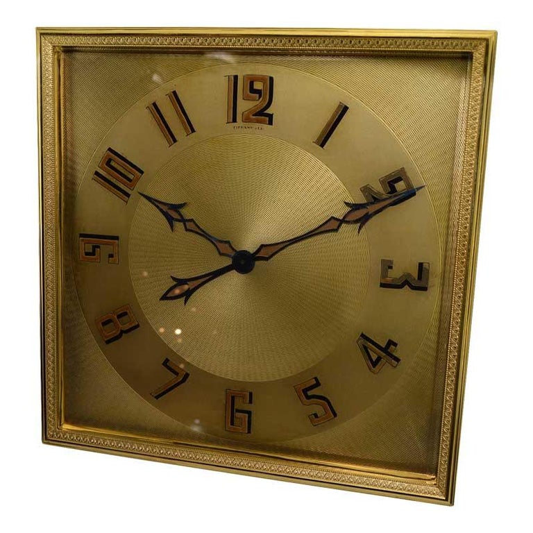 Tiffany and Co. Art Deco Desk Clock by Charles Hour, circa 1920s For ...