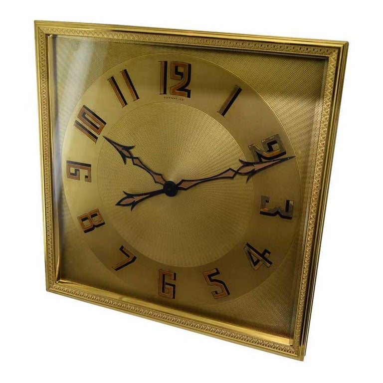 Tiffany and Co. Art Deco Desk Clock by Charles Hour, circa 1920s For ...