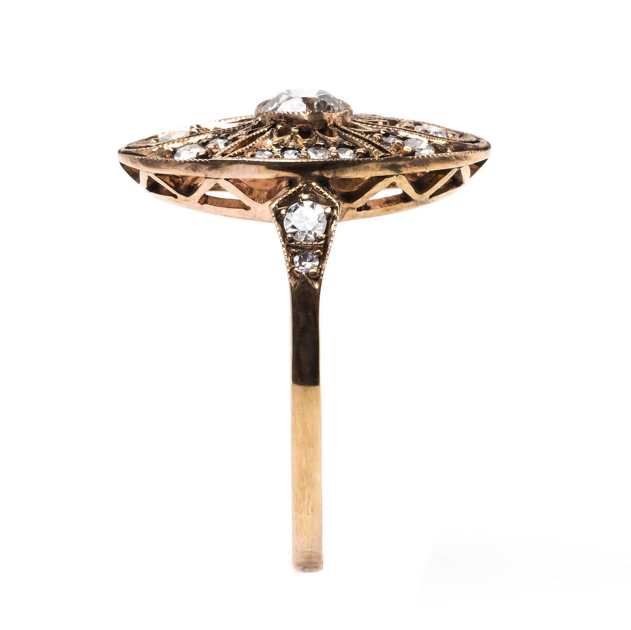 Trumpet and Horn Peachtree Gold Ring For Sale at 1stDibs | trumpet and ...
