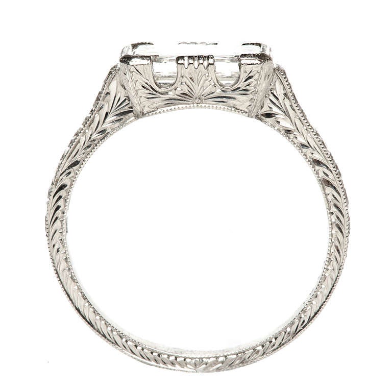 Trumpet and Horn 1.53 Carat Diamond Platinum Engagement Ring at 1stDibs ...