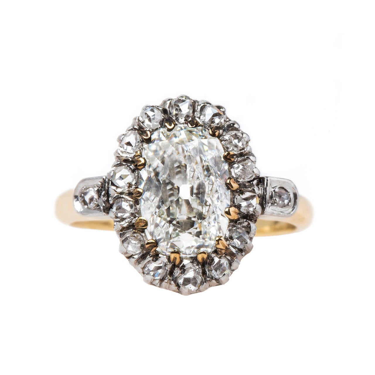 Stunning Victorian Cluster Ring with Extremely Rare French Hallmarks at ...