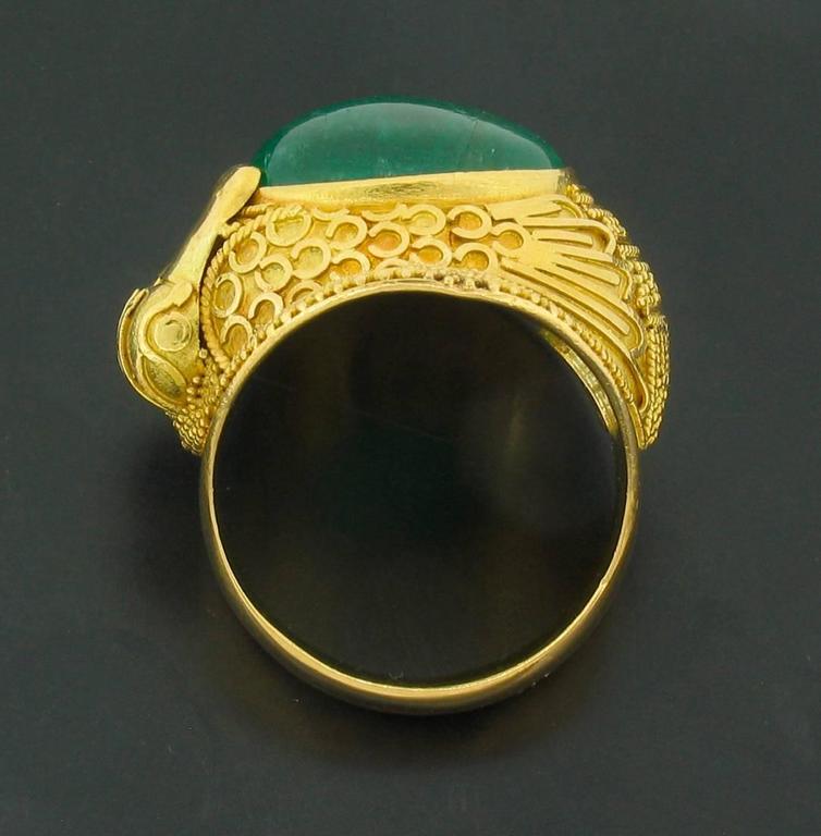 Carolyn Tyler Emerald Ramses Ring at 1stDibs | tyler the creator ...