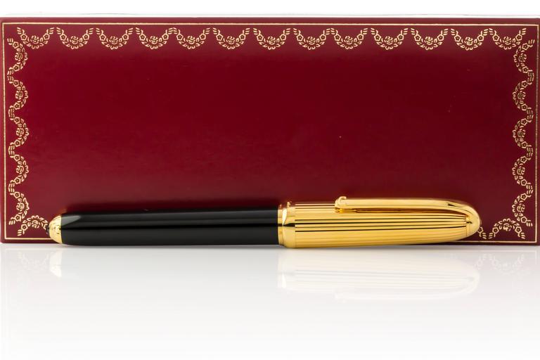 Cartier Gold Fountain Pen at 1stDibs