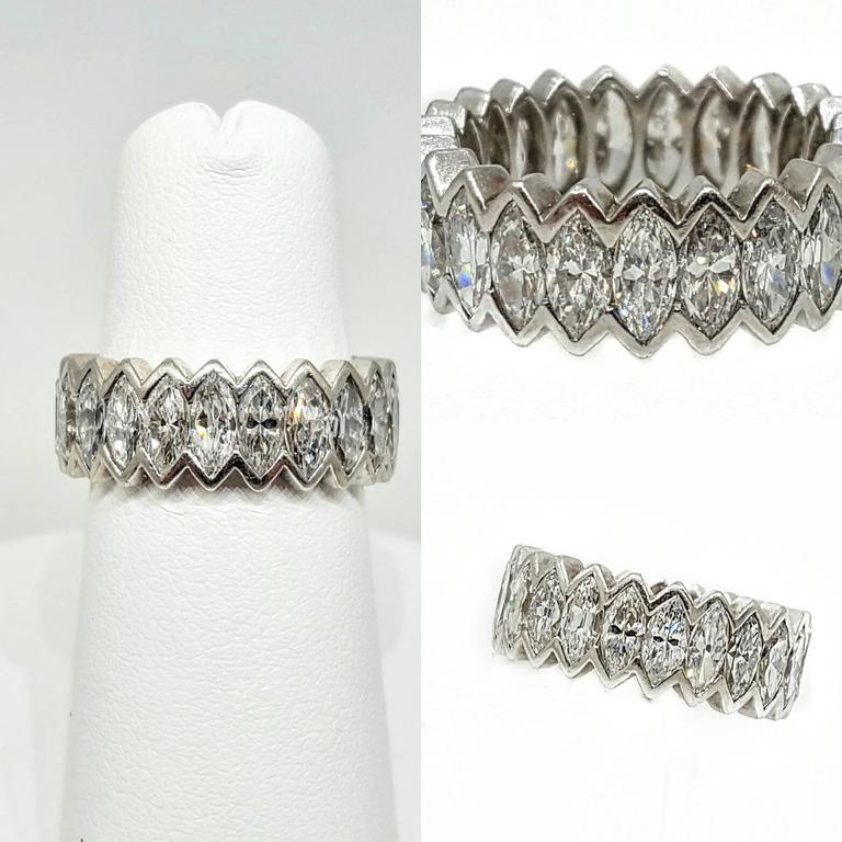 Platinum Diamond Eternity Band at 1stDibs