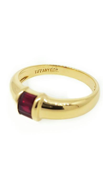 Tiffany and Co. Ruby Gold Ring at 1stDibs