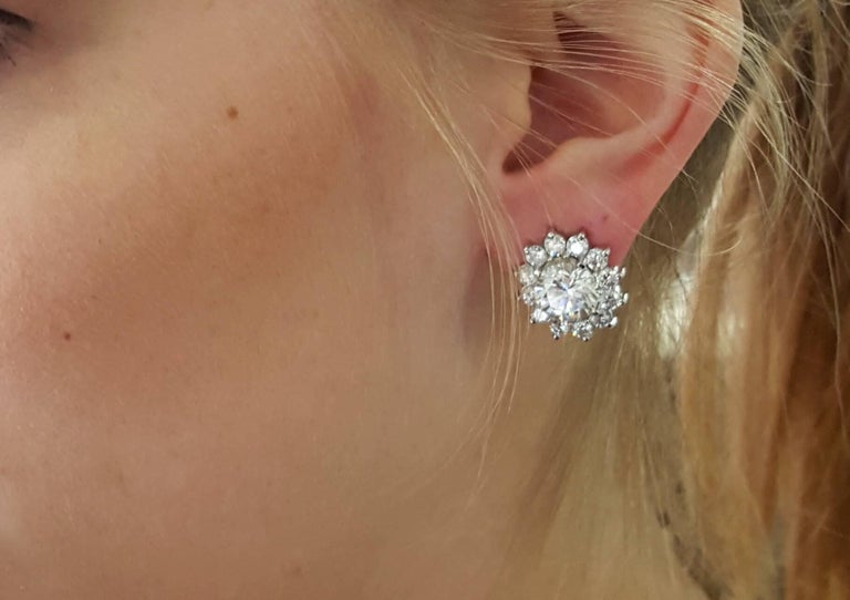Large Diamond Earrings For Sale at 1stDibs
