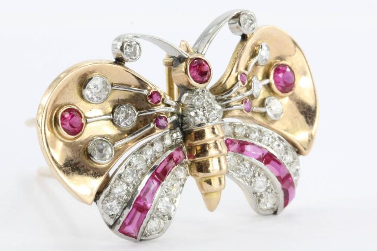 Walser Wald Ruby Diamond Gold Butterfly Pendant at 1stDibs | waldruby