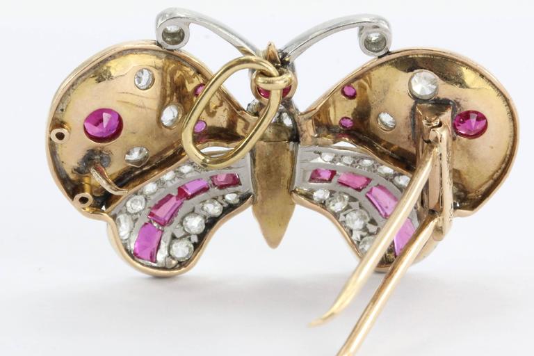 Walser Wald Ruby Diamond Gold Butterfly Pendant at 1stDibs | waldruby
