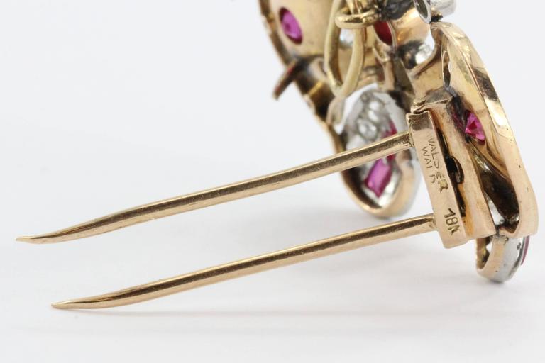 Walser Wald Ruby Diamond Gold Butterfly Pendant at 1stDibs | waldruby