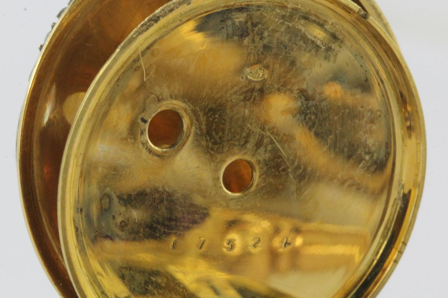 French Gothic Revival Amethyst Rose Cut Diamond Gold Pocket Watch For ...