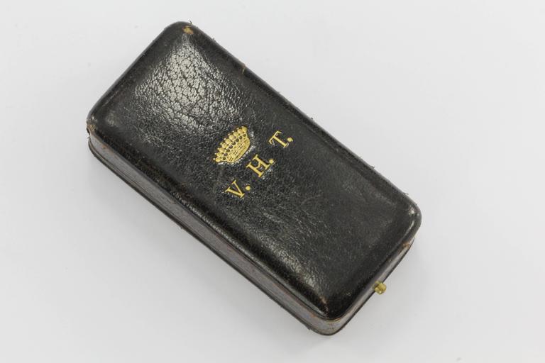 French Gothic Revival Amethyst Rose Cut Diamond Gold Pocket Watch at ...