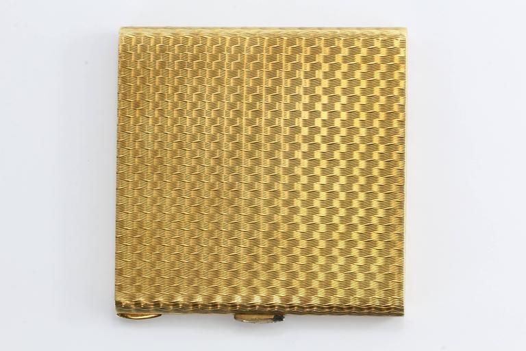 Vintage 18K Gold and Diamond Italian Cigarette Compact Case at 1stDibs ...